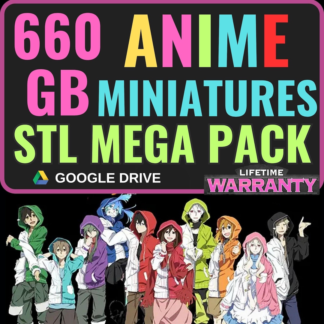 660GB Anime STL MEGA Pack – the Ultimate 3D Printing Collection for ...