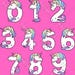 Unicorn Number Clipart Bundle | Cute Rainbow Unicorn Numbers SVG PNG ...