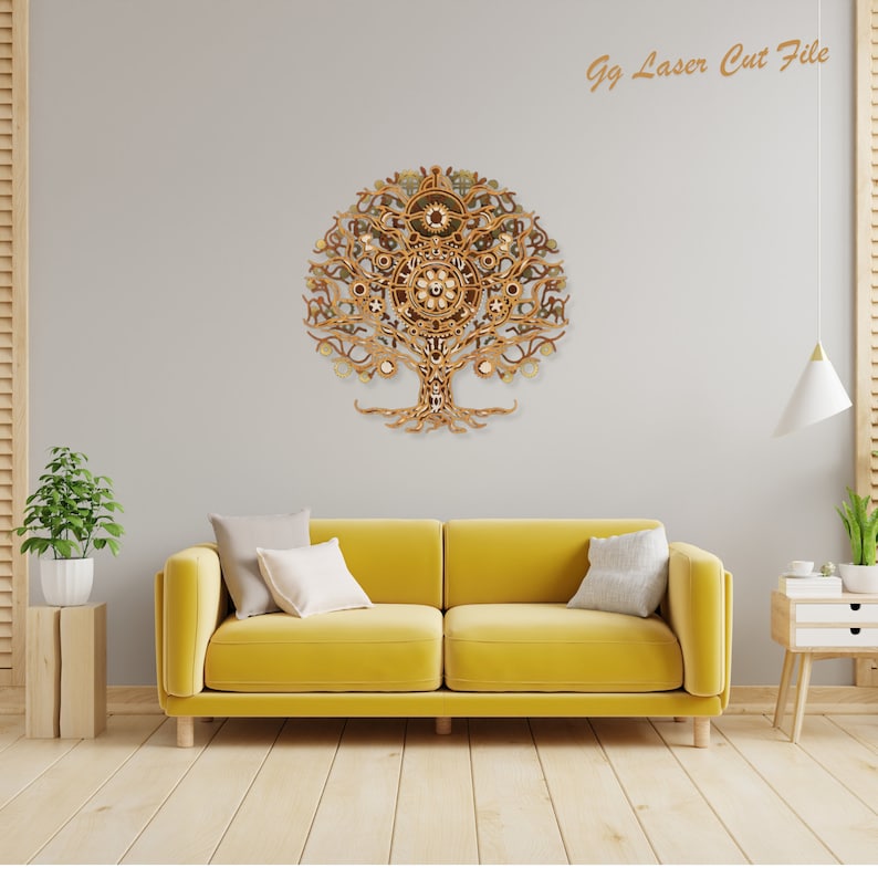 Multilayer Tree of Life SVG Laser Cut Files for CDR and DXF ...