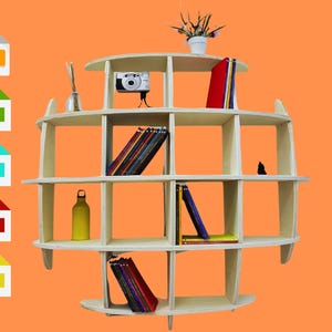 Laser Cut 10mm Wall Hanging Shelf-creative Lattice Floating Shelf ...