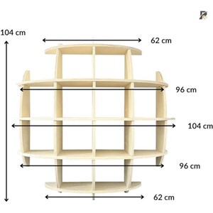 Laser Cut 10mm Wall Hanging Shelf-creative Lattice Floating Shelf ...