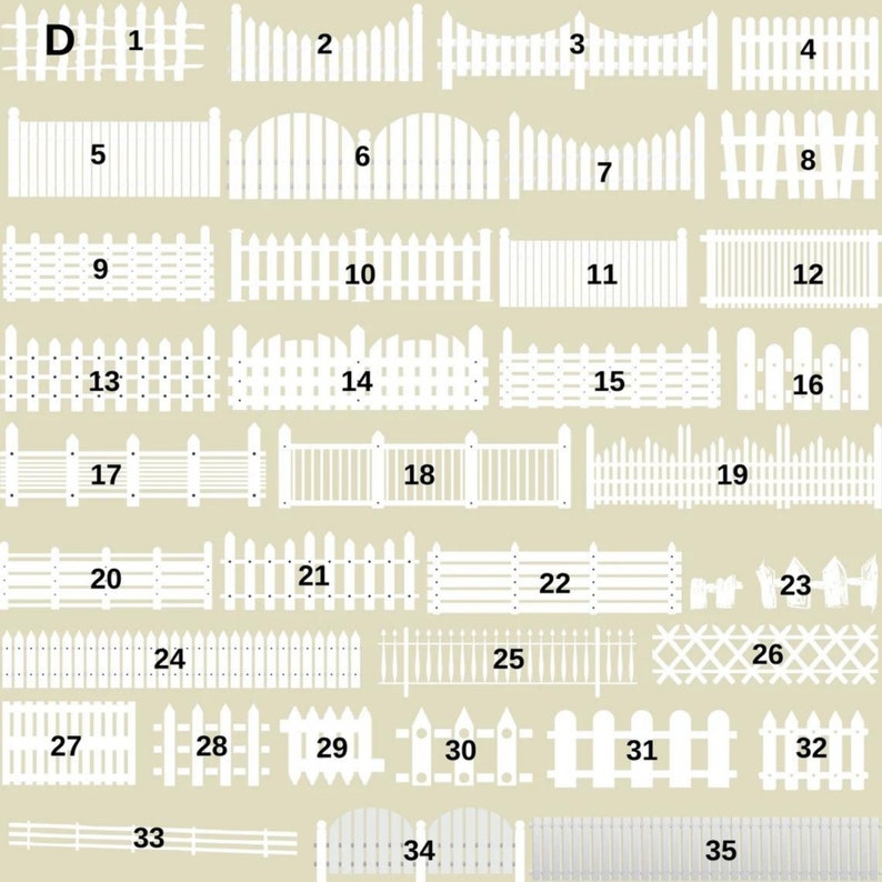 Rustic Charm: Wood Fence SVG Bundle - Wooden Fence Cut Files - Garden ...