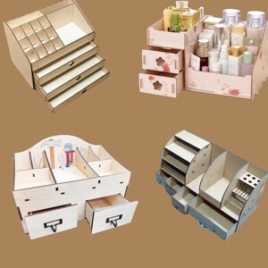 Digital Desk Organizer Bundle: 72 Laser-cut & Engraved SVG Designs ...