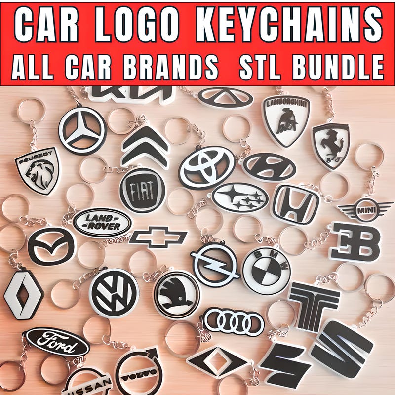 Keychain Logo 3d Print - Etsy