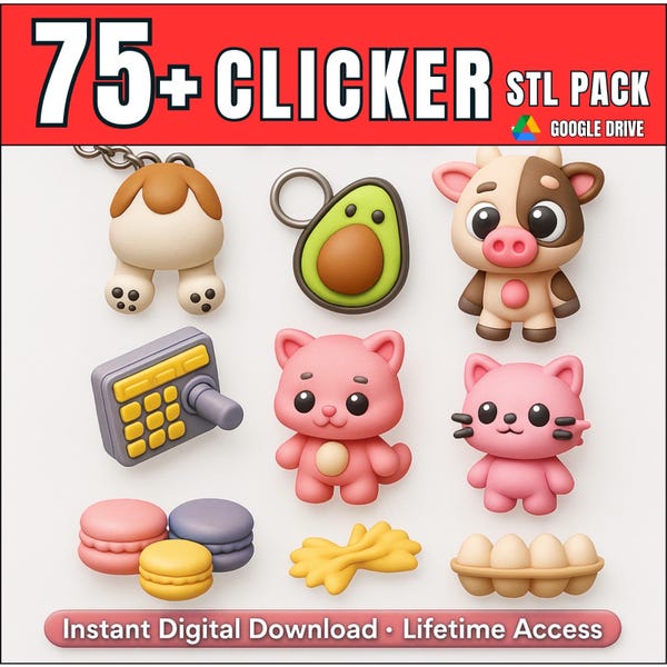 Clicker Stl Keychain - Etsy