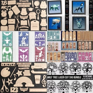 Laser Cut Mega Bundle: 2500+ Engraving SVG Files for CNC - Multi-layer ...