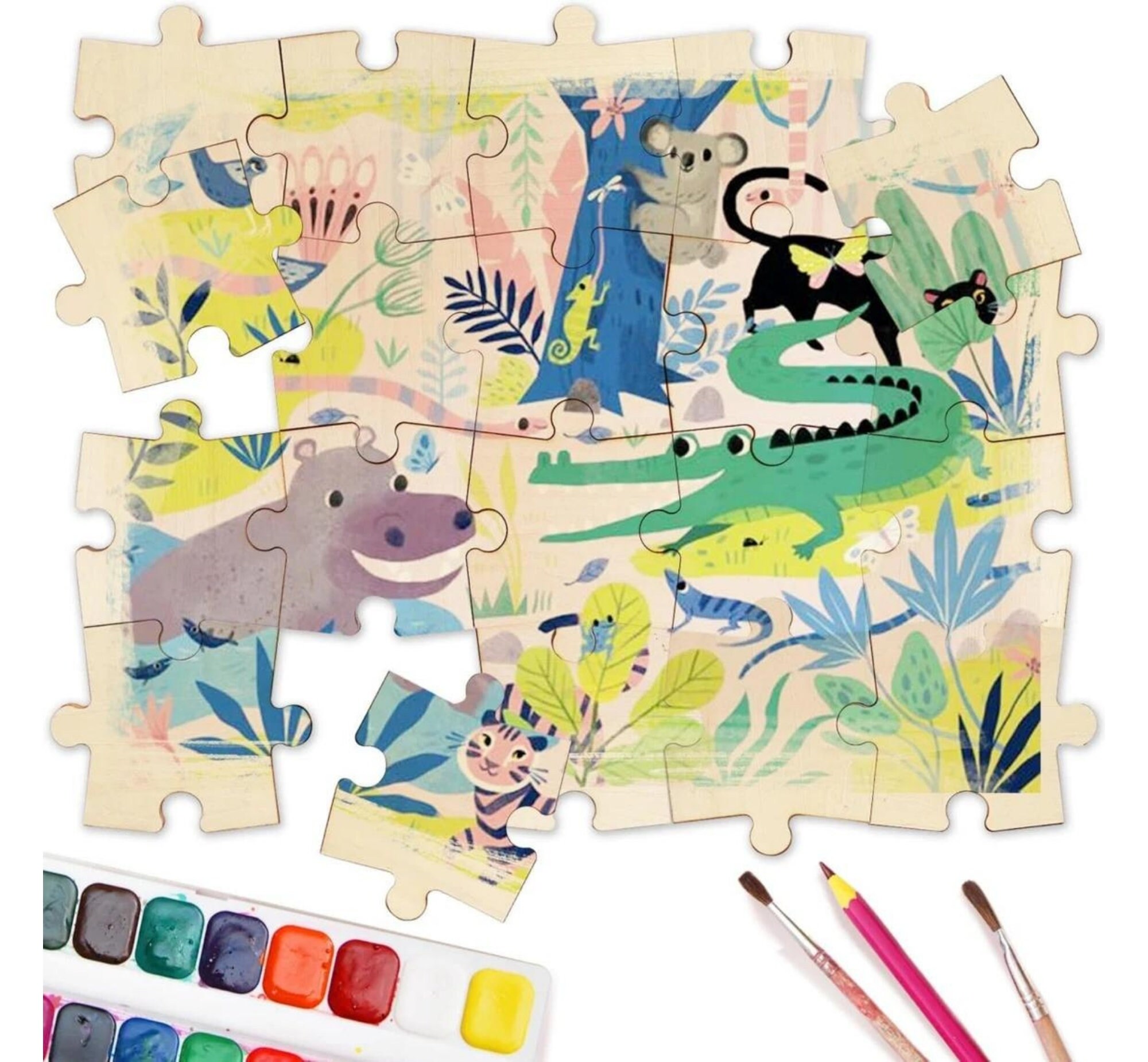 60+ Laser Cut Jigsaw Puzzles Bundle - SVG Puzzle Templates, DXF Files ...