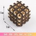 Laser-cut Cross Cube Puzzle Template - Nine-piece Box Puzzle Toy ...