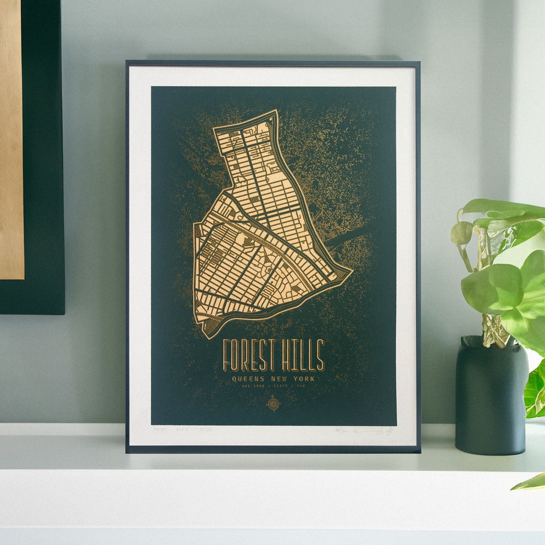 Forest Hills Map - Etsy