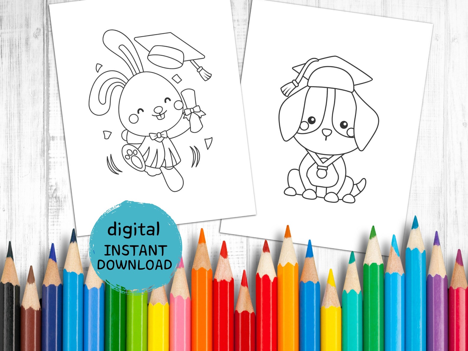 Preschool Graduation Kids Coloring Pages, Kindergarten Graduation ...