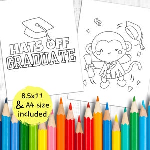 Preschool Graduation Kids Coloring Pages, Kindergarten Graduation ...