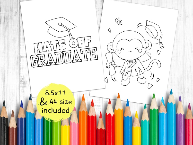 Preschool Graduation Kids Coloring Pages, Kindergarten Graduation ...