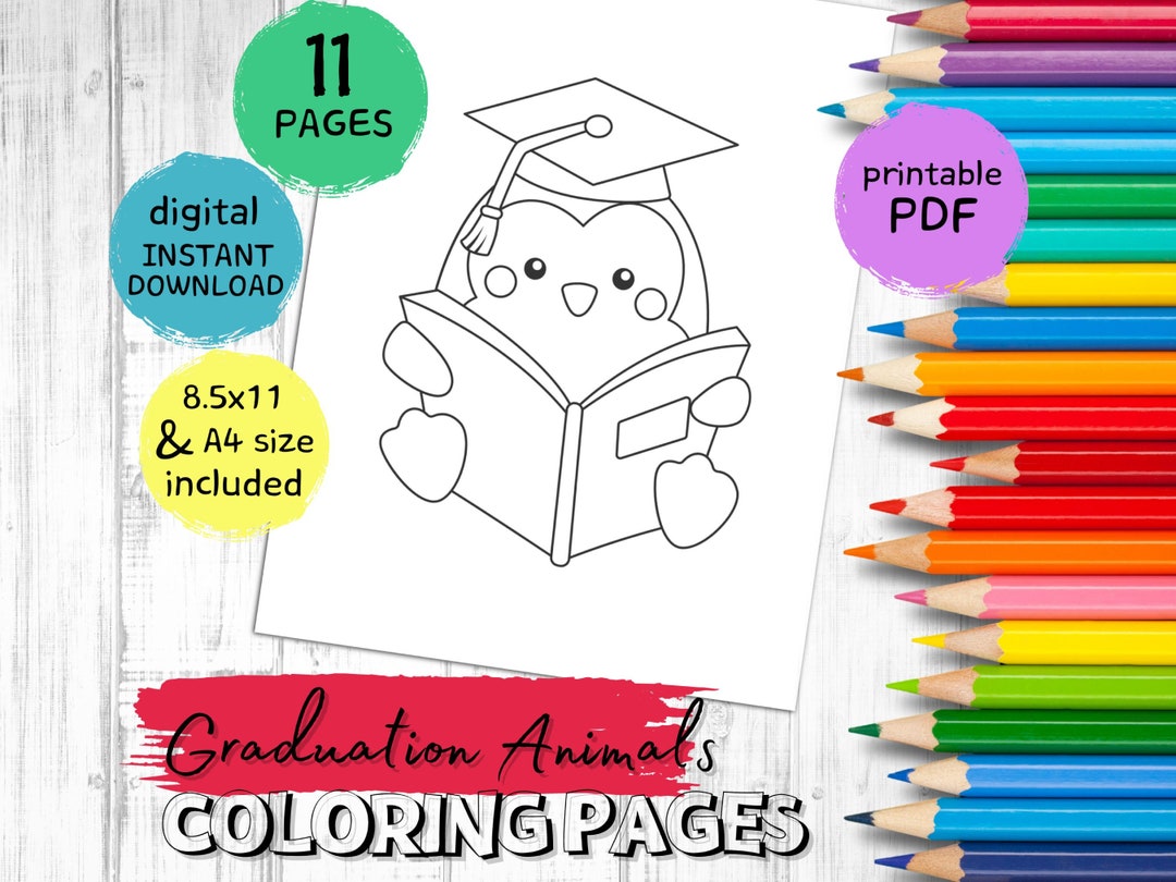 Preschool Graduation Kids Coloring Pages, Kindergarten Graduation ...