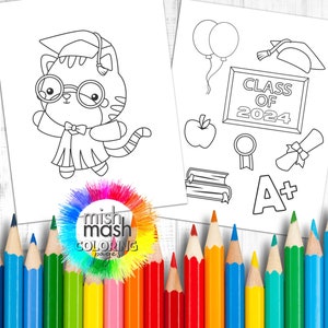 Preschool Graduation Kids Coloring Pages, Kindergarten Graduation ...