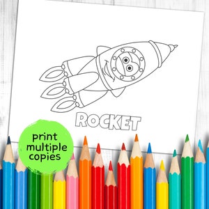 Airplanes Coloring Pages for Kids, Classroom Printable, Space ...