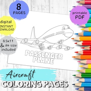 Airplanes Coloring Pages for Kids, Classroom Printable, Space ...