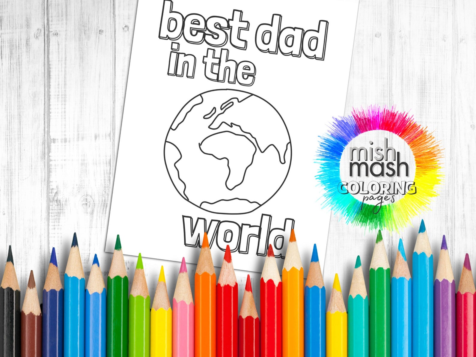 Fathers Day Kids Coloring Pages, Classroom Printable, Kindergarten ...