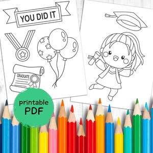 Preschool Graduation Kids Coloring Pages, Kindergarten Graduation ...