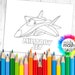 Airplanes Coloring Pages for Kids, Classroom Printable, Space ...