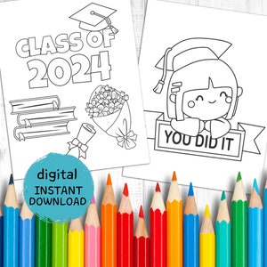 Preschool Graduation Kids Coloring Pages, Kindergarten Graduation ...