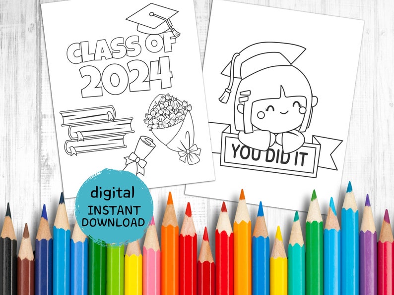 Preschool Graduation Kids Coloring Pages, Kindergarten Graduation ...