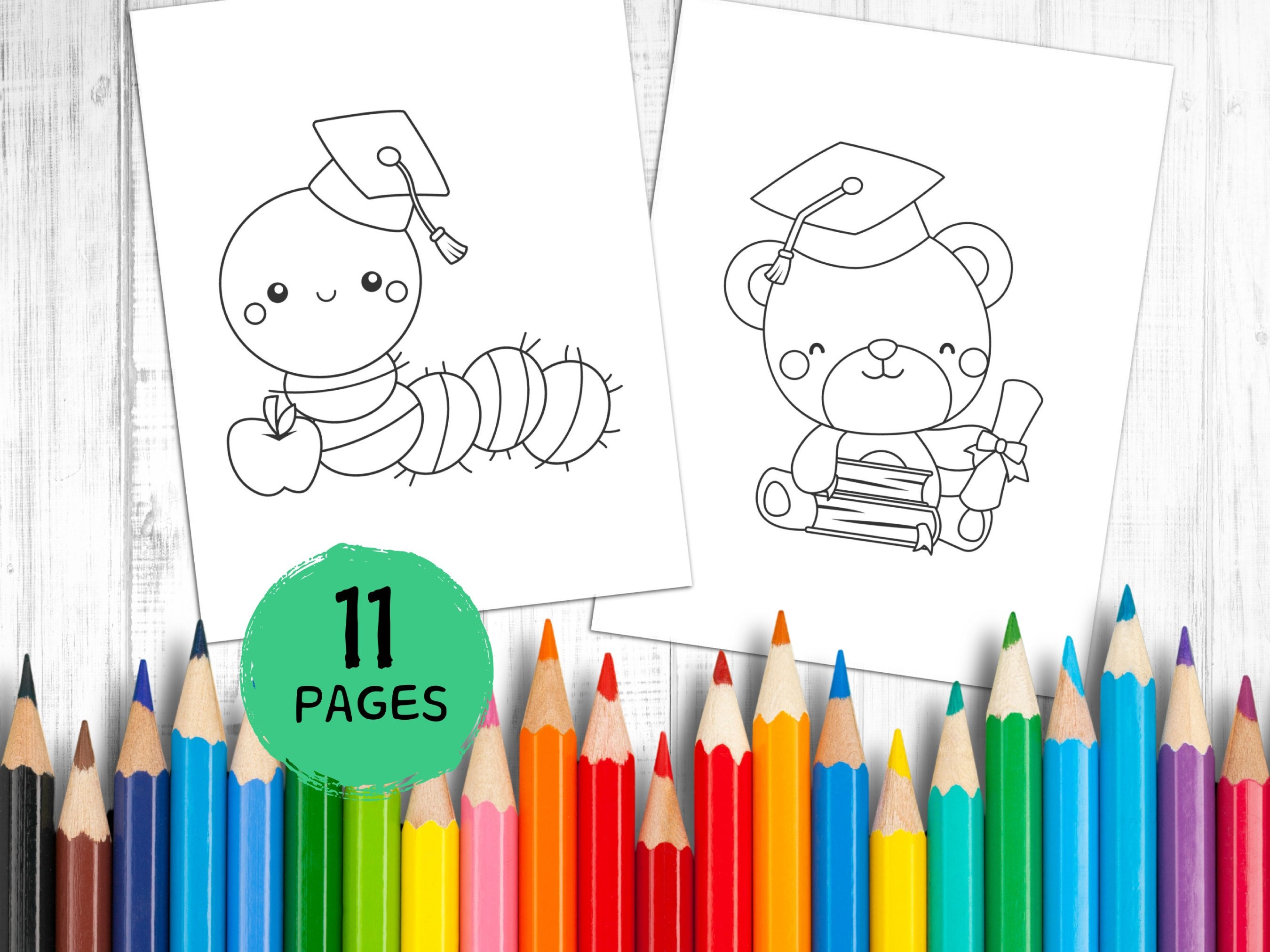 Preschool Graduation Kids Coloring Pages, Kindergarten Graduation ...