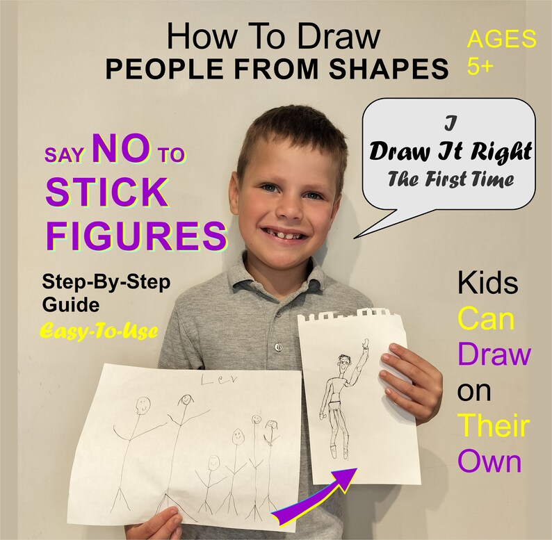Drawing Lesson Human Body Worksheet Printable Kids Art Lesson Class ...