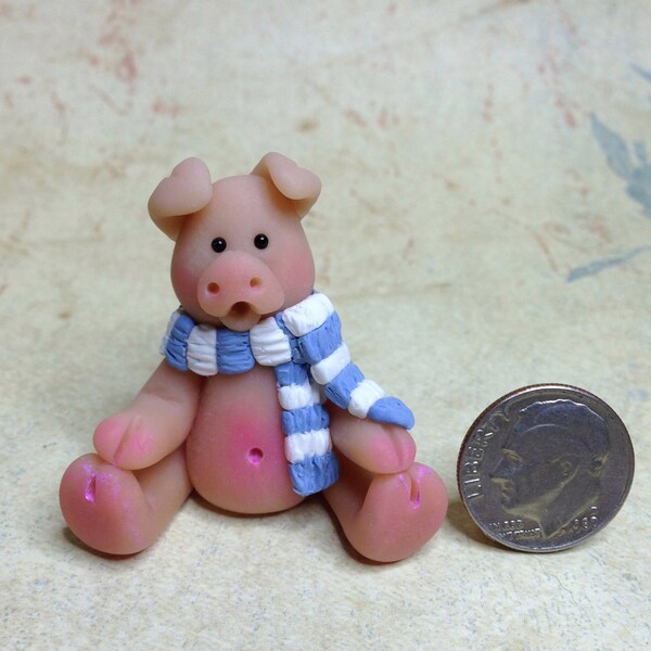 Polymer Clay Pig - Etsy