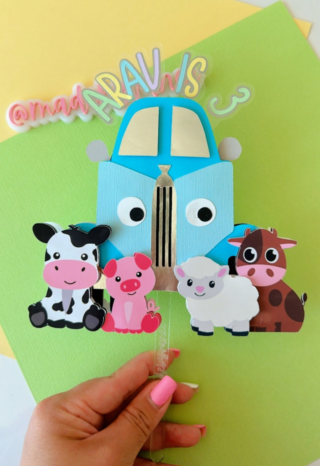 Farm Cake Topper Barm Cake Topper Farm Birthday Cake Decoration Barn ...