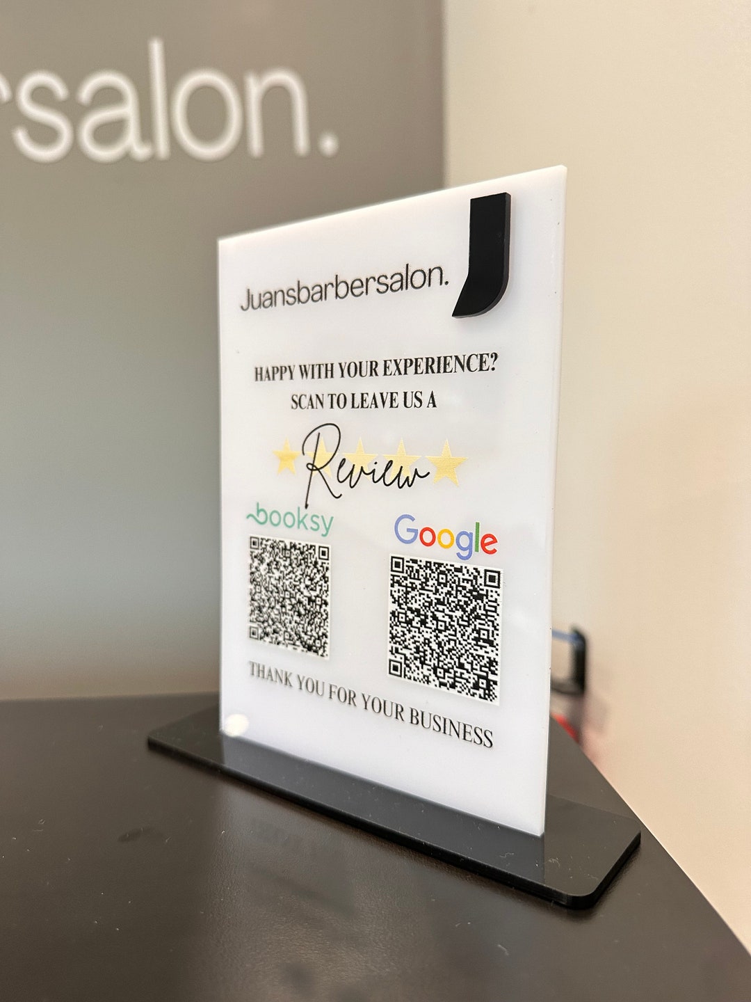 Custom Business Review Signs Leave Us a Review Sign for Small Business ...