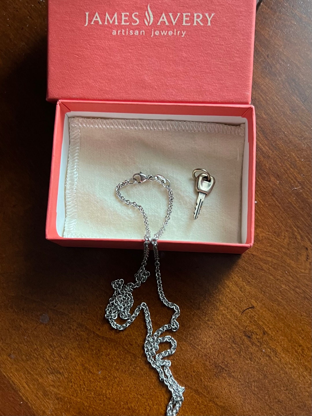 James Avery Sterling Silver Chain and Car Key Charm - Etsy