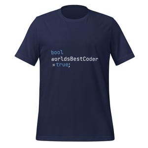 Bool Worlds Best Coder True Shirt, Funny Gift, IT Tech Gift, Programmer ...