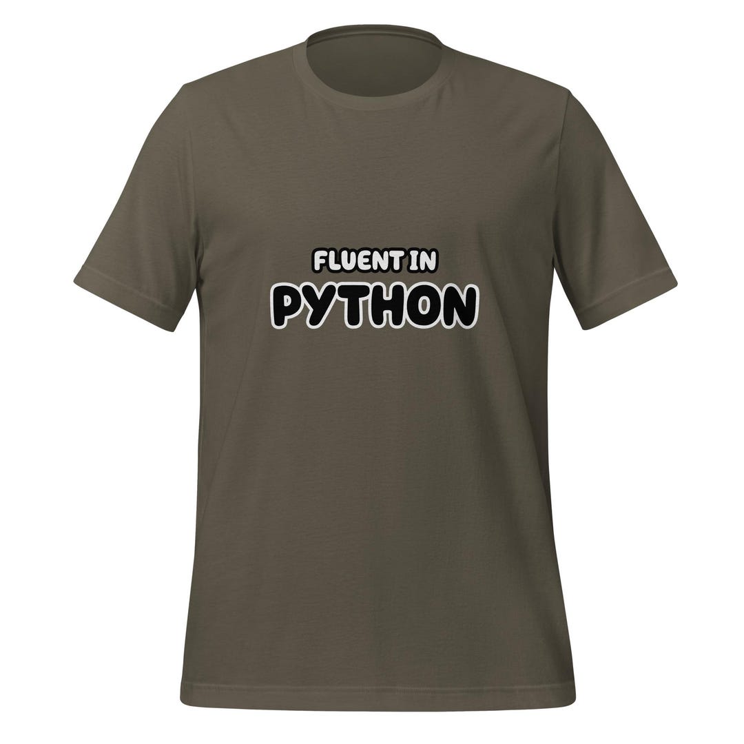 Fluent In Python Coding Shirt Funny T It Tech T Programmer T Coder T Custom