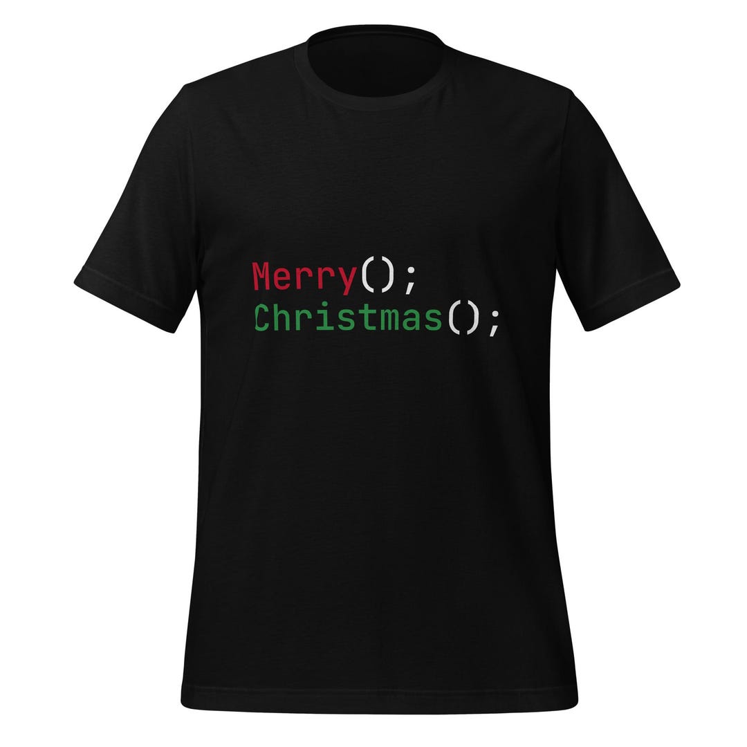 Merry Christmas Coding Function Holiday Xmas Shirt, Funny Gift, IT Tech ...