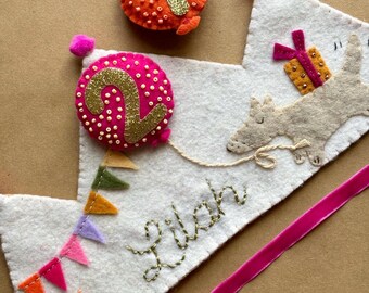 Bespoke Birthday Crown for Kids Handmade Baby and Toddler Name Crown ...