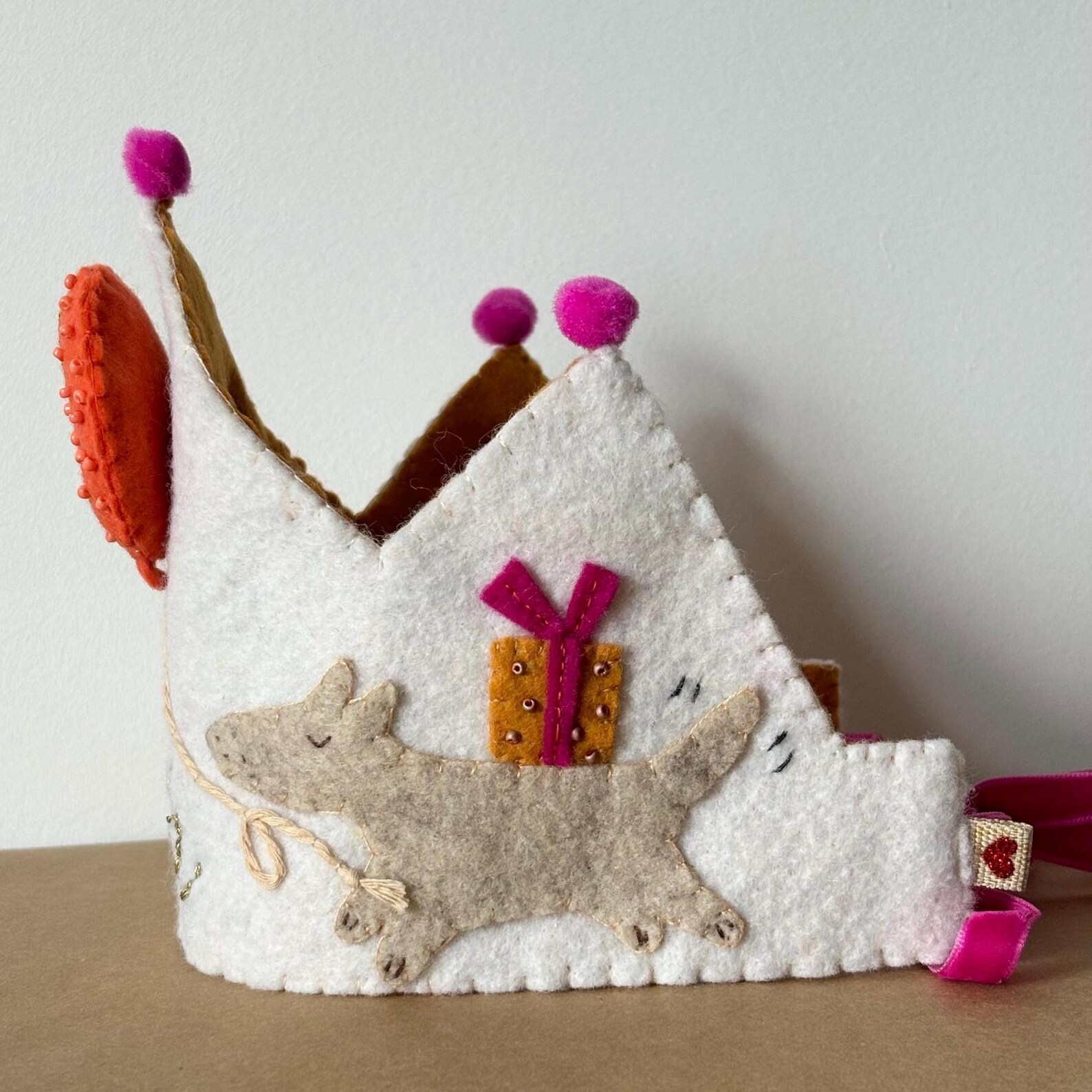 Hand Embroidered Crown for Kids Baby and Toddler Name Crown Custom ...