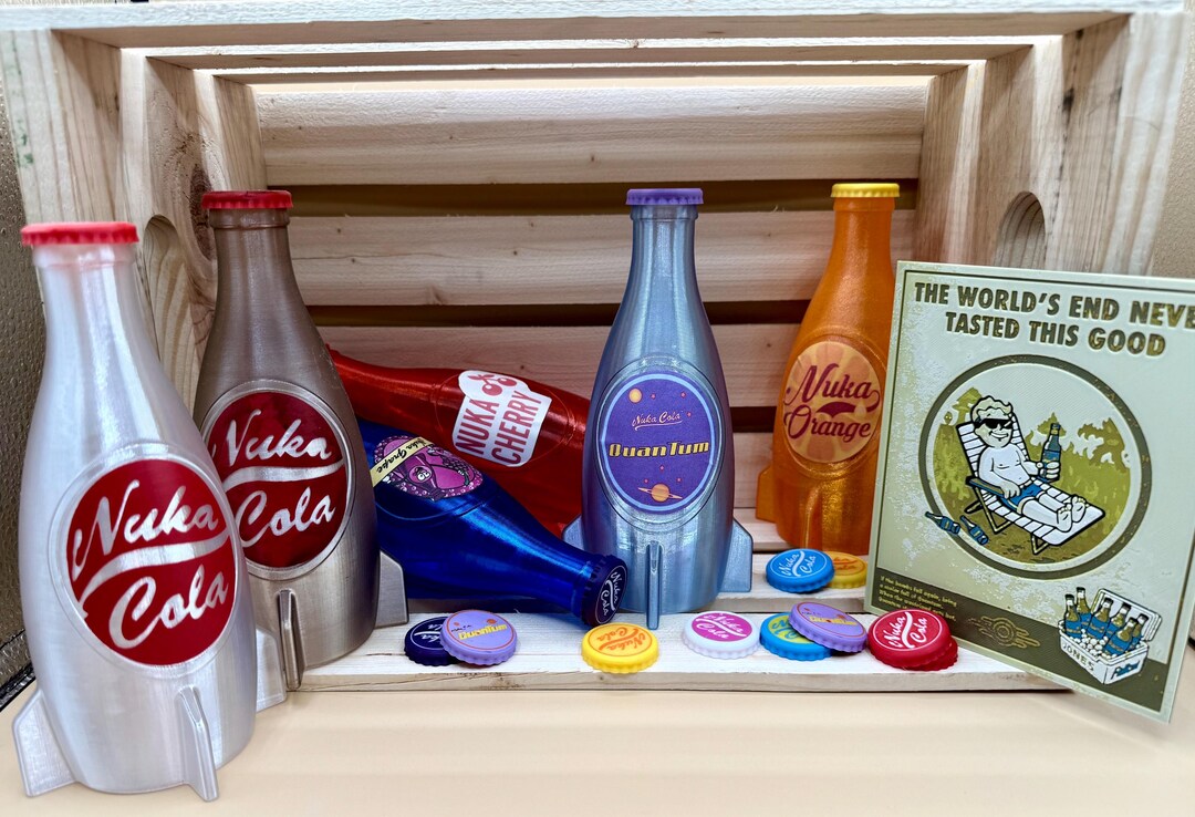 Nuka Cola Bottle: Fallout 3D Printed, Hand-painted Replica - Etsy