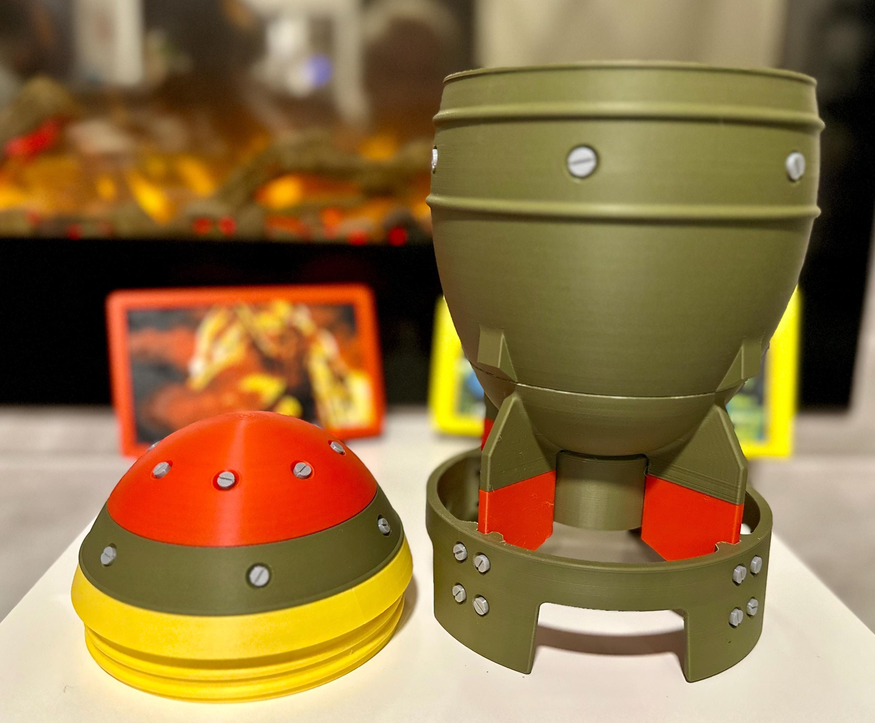 3d-printed Mini Nuke Storage Container Fallout 76 Inspired - Etsy
