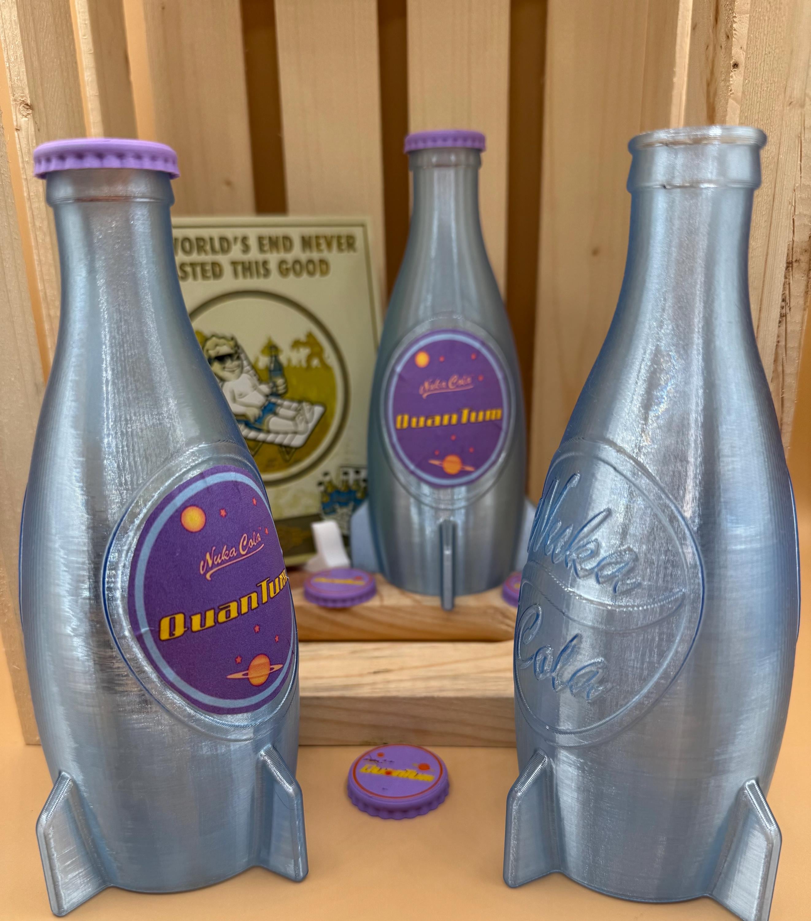 Nuka-cola Quantum – Rare Fallout Themed Prop Bottle 3d Printed - Etsy