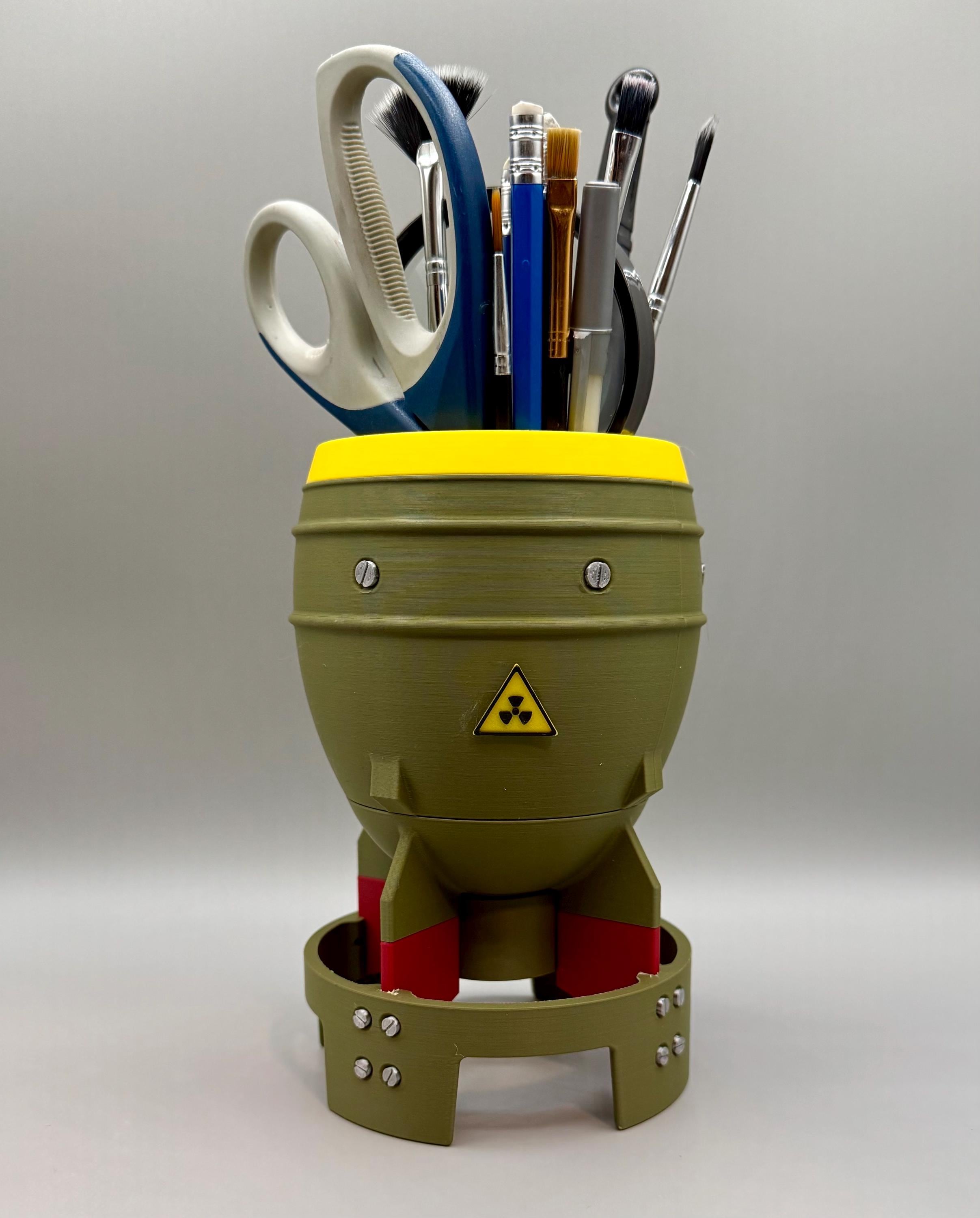 Fallout Mini Nuke Desk Organizer: Pen Holder, Planter, Storage Jar - Etsy