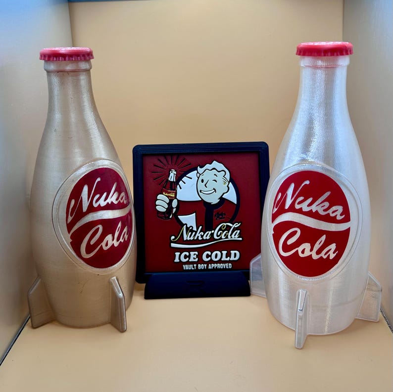 Nuka Cola Bottle: Fallout 3D Printed, Hand-painted Replica - Etsy