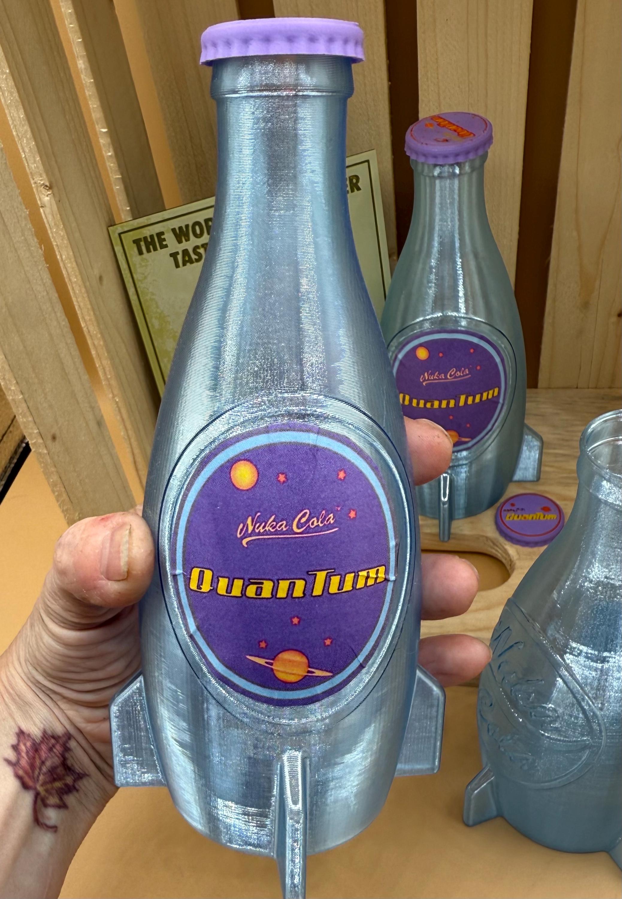 Nuka-cola Quantum – Rare Fallout Themed Prop Bottle 3d Printed - Etsy