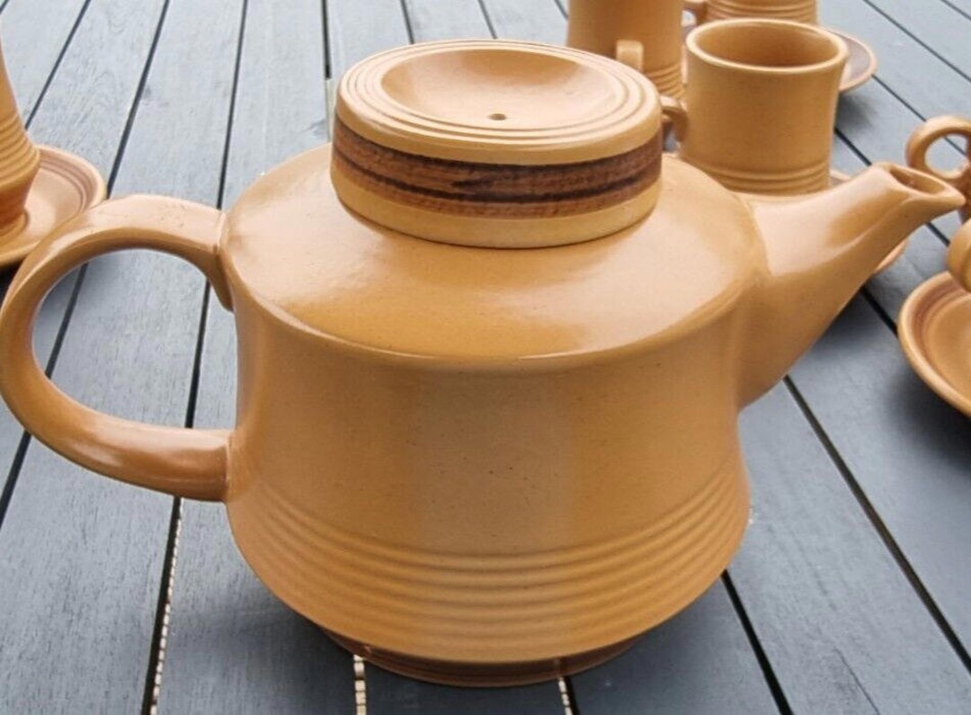 Vintage Purbeck Mid Century Stone Studio Pottery Tea Coffee Pot Toast ...