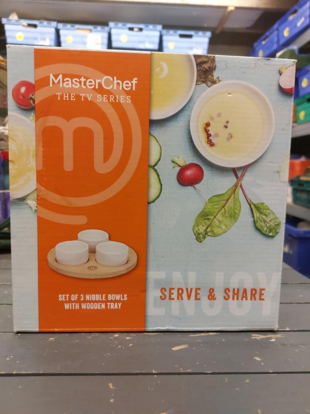 Masterchef 3 Piece Nibble Bowls Set With Wooden Tray - Etsy