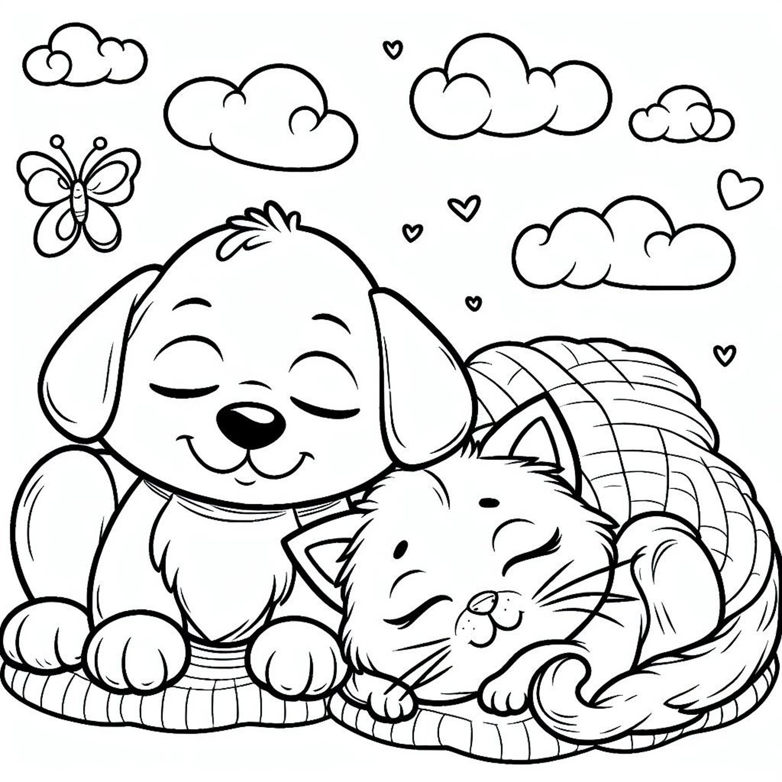 Puppies and Kittens Coloring Book: 104 Pages (digital Download) - Etsy