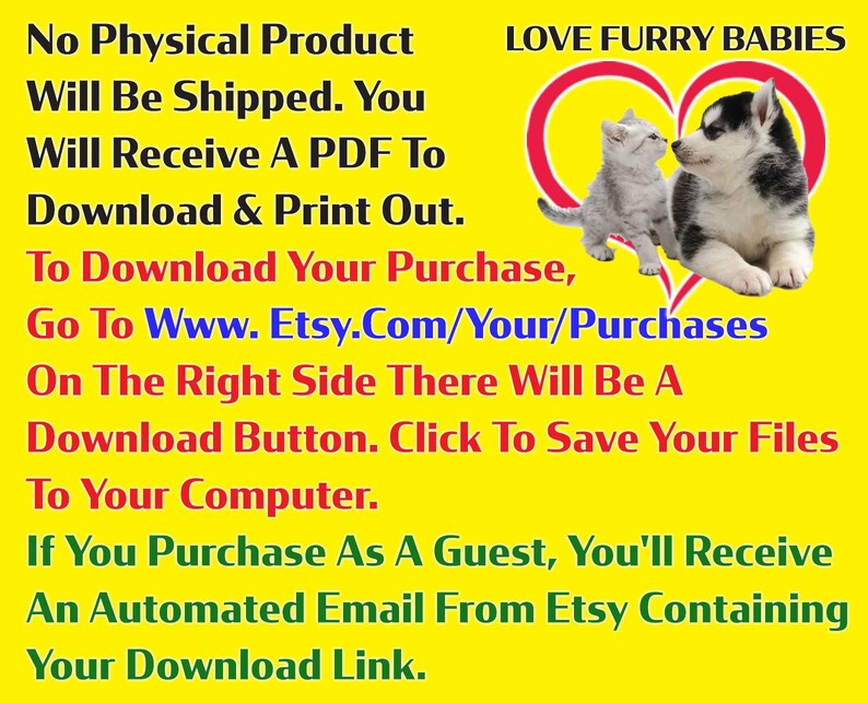 Pet Birthday Tracker Printable | Furry Friends Calendar | Digital ...
