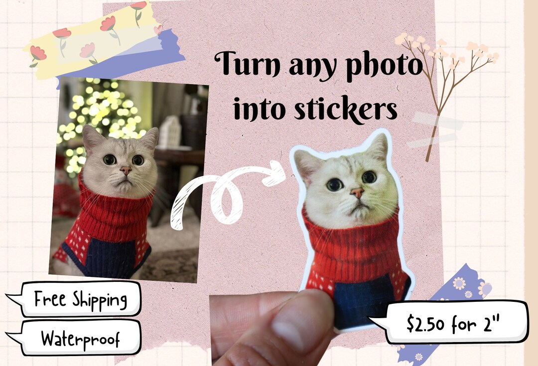 Personalized Photo Stickers, Custom Sticker, Waterproof & Scratch ...
