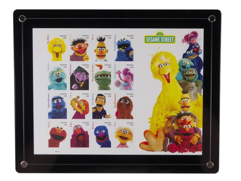 Sesame Street Collectible Postage Stamp Framed Artwork - Etsy