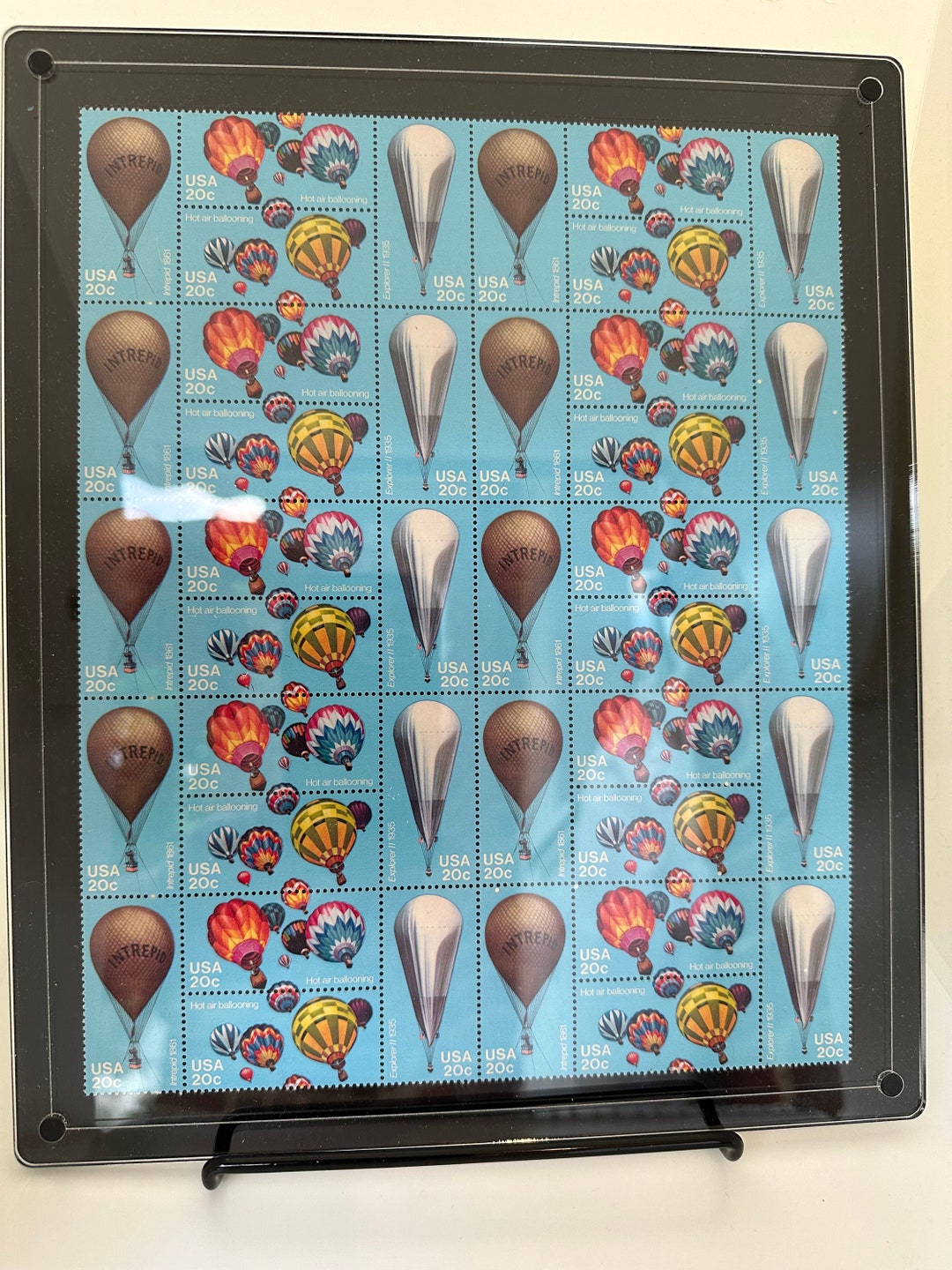 Hot Air Ballooning Collectible Postage Stamp Framed Artwork - Etsy
