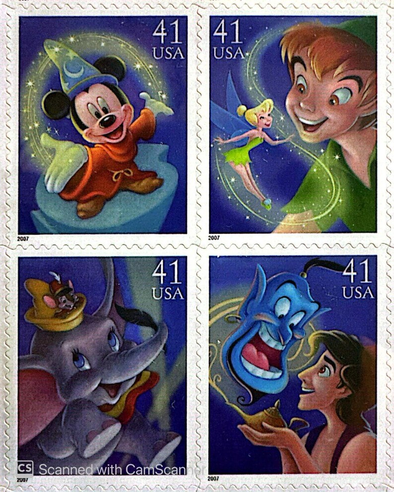 Art of Disney "magic" Collectable Postage Stamp Framed Artwork - Etsy